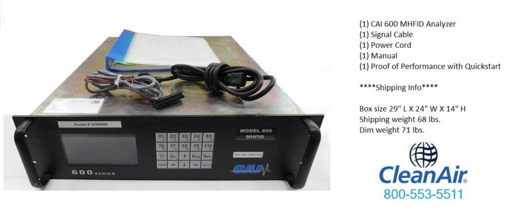 California Analytical 700 MHFID | CleanAir Engineering